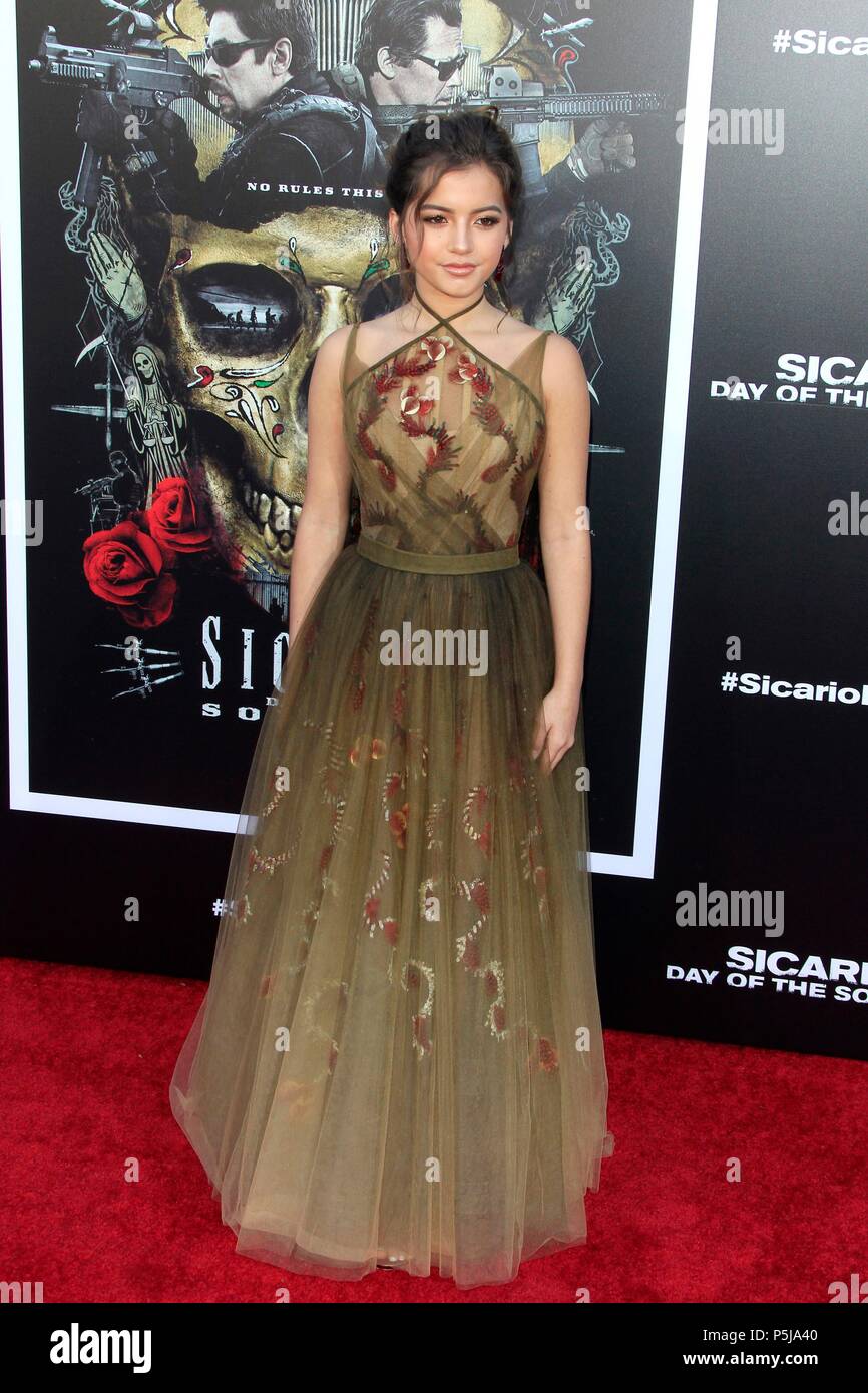 Los Angeles, CA, USA. 26th June, 2018. Isabella Moner at arrivals for ...