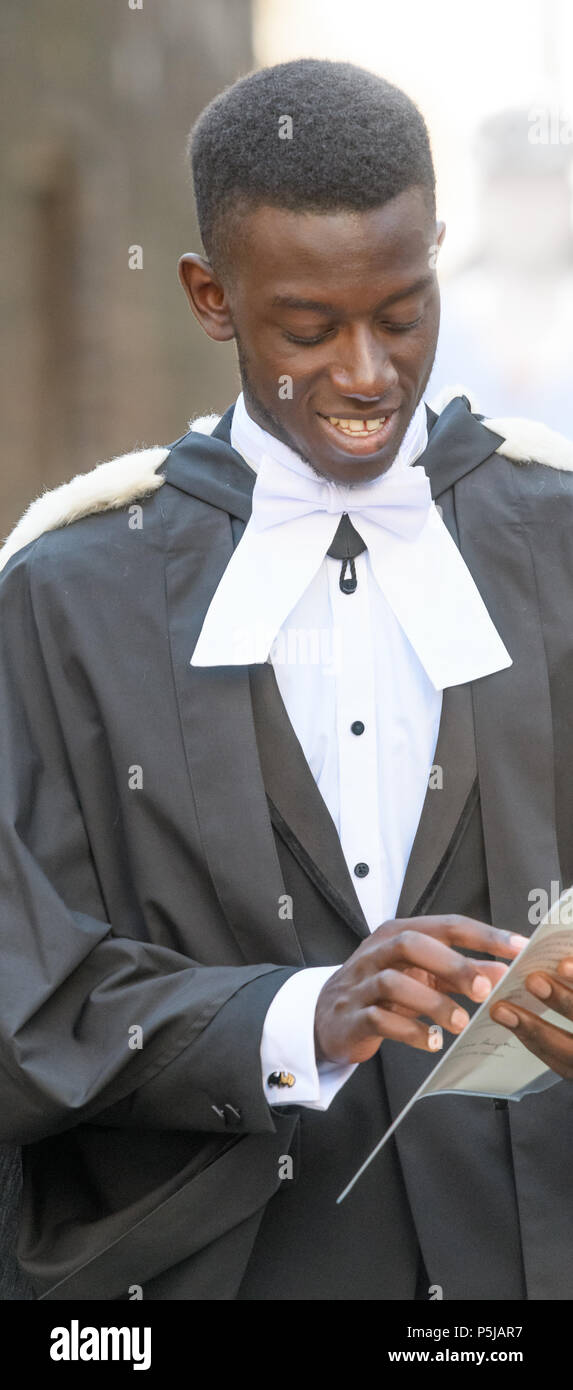 A cambridge student in gown hi-res stock photography and images - Alamy