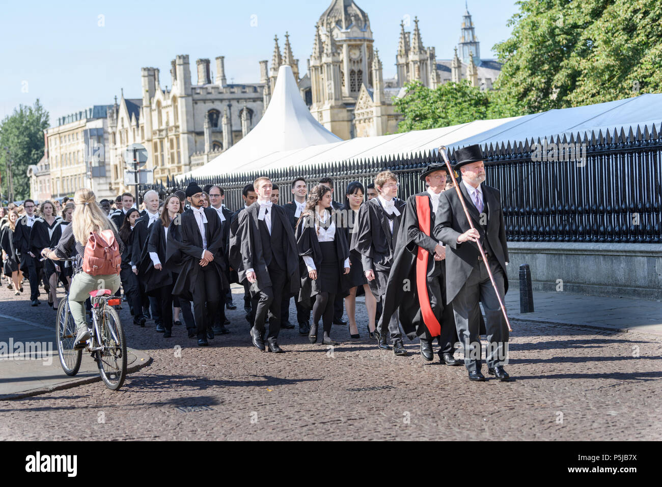 Cambridge, UK. Wednesday 27th June 2018. Dressed in a formal academic ...