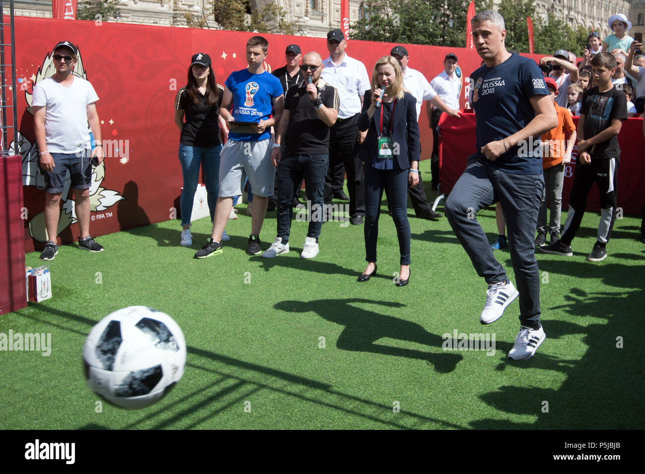 27 June 2018, Russia, Moscow: Soccer, FIFA World Cup. Former ...