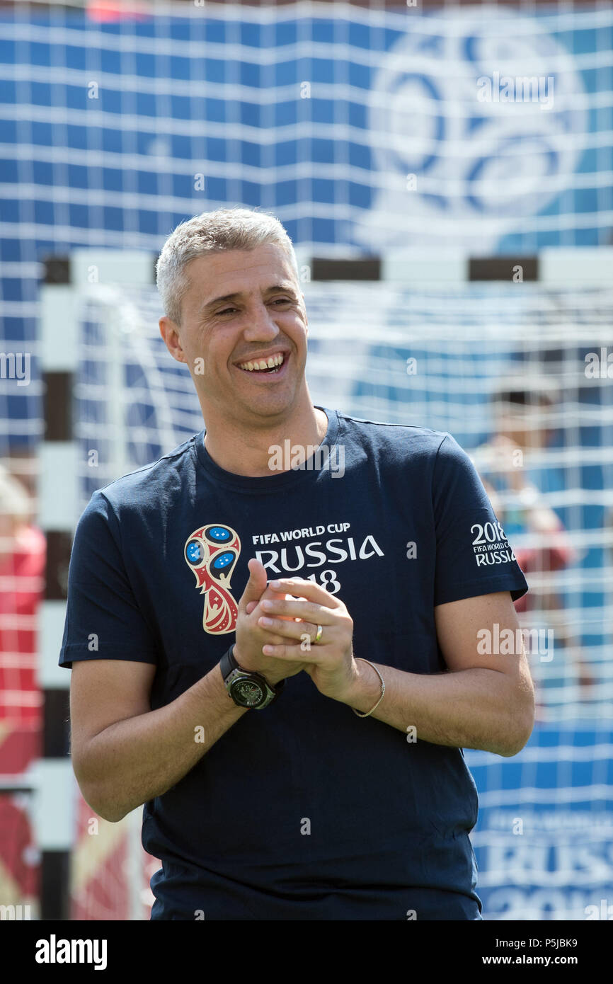 27 June 2018, Russia, Moscow: Soccer, FIFA World Cup. Former ...