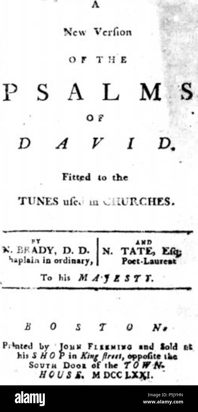 Psalms of david hi-res stock photography and images - Alamy