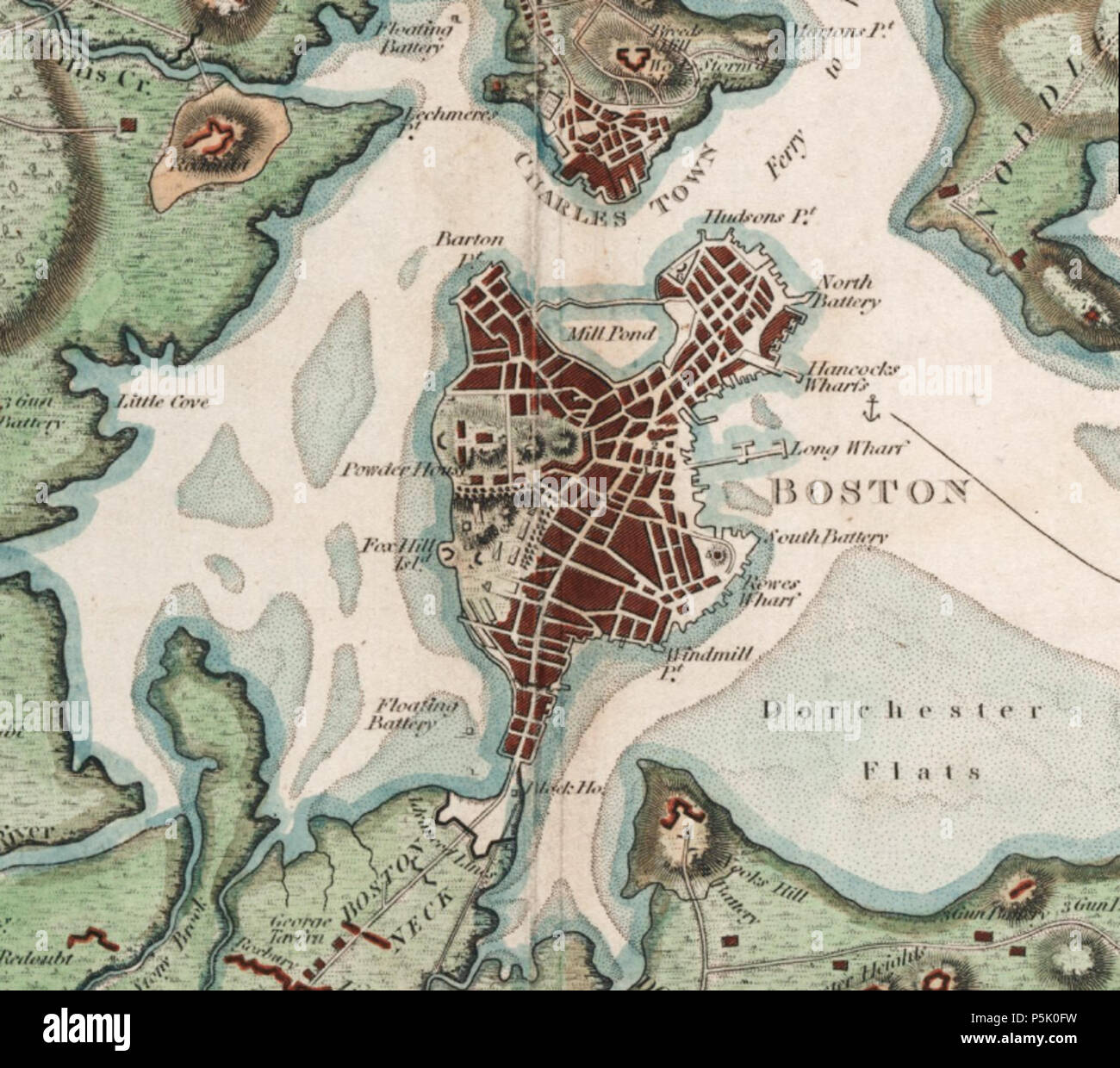 27 1806 Boston map byRPhillips Stock Photo - Alamy