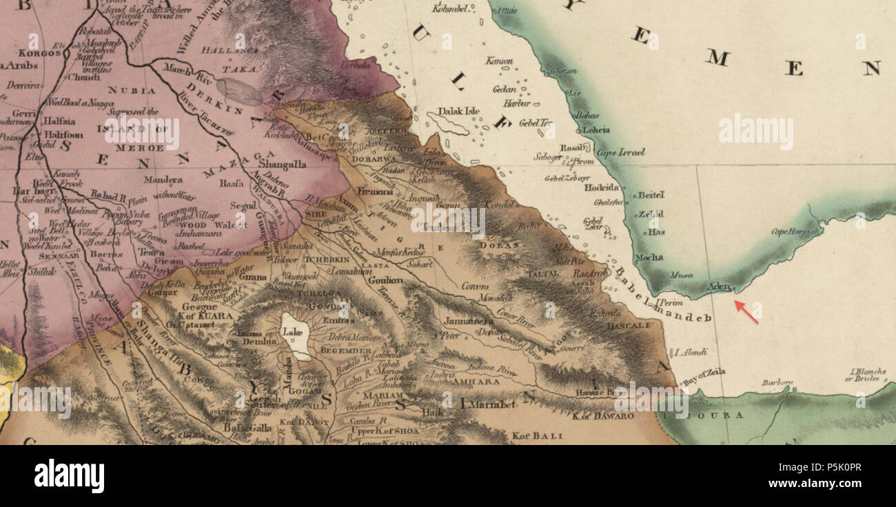 Historical aden map hi-res stock photography and images - Alamy