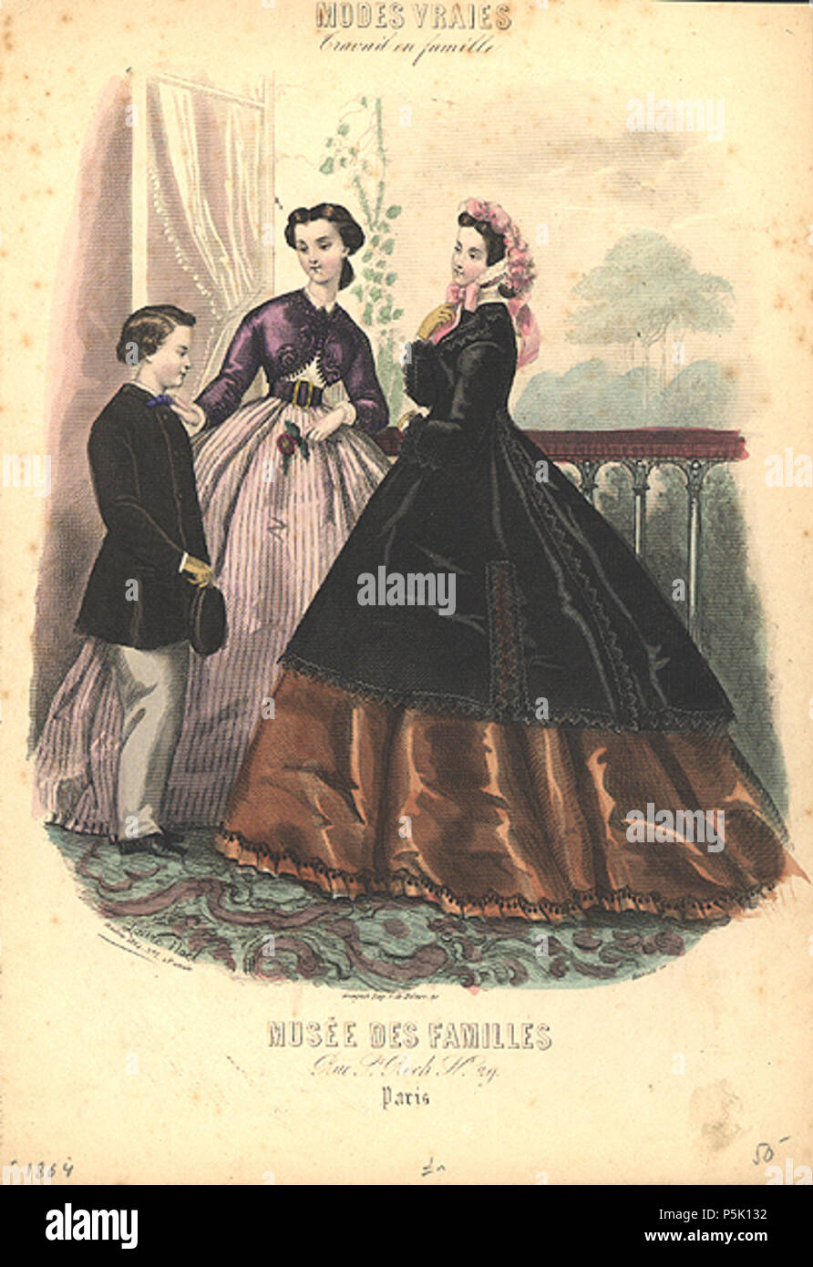 1864 fashion hi-res stock photography and images - Alamy