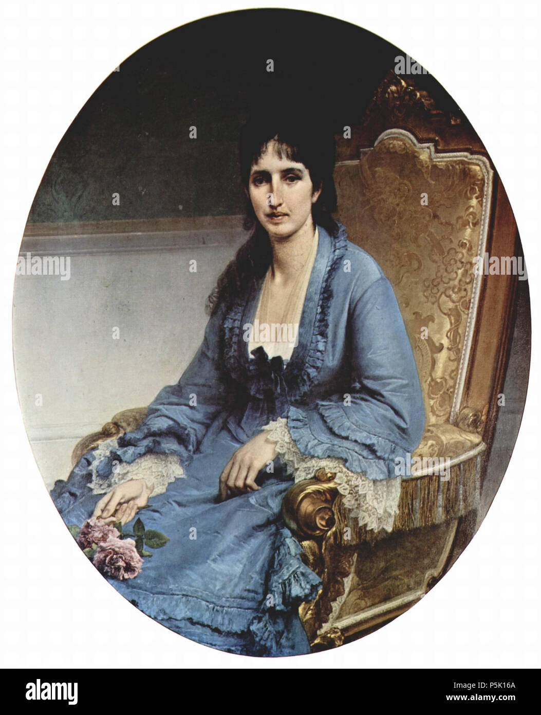 Italian: Ritratto della contessa Antonietta Negroni Prati Morosini 1872 ...