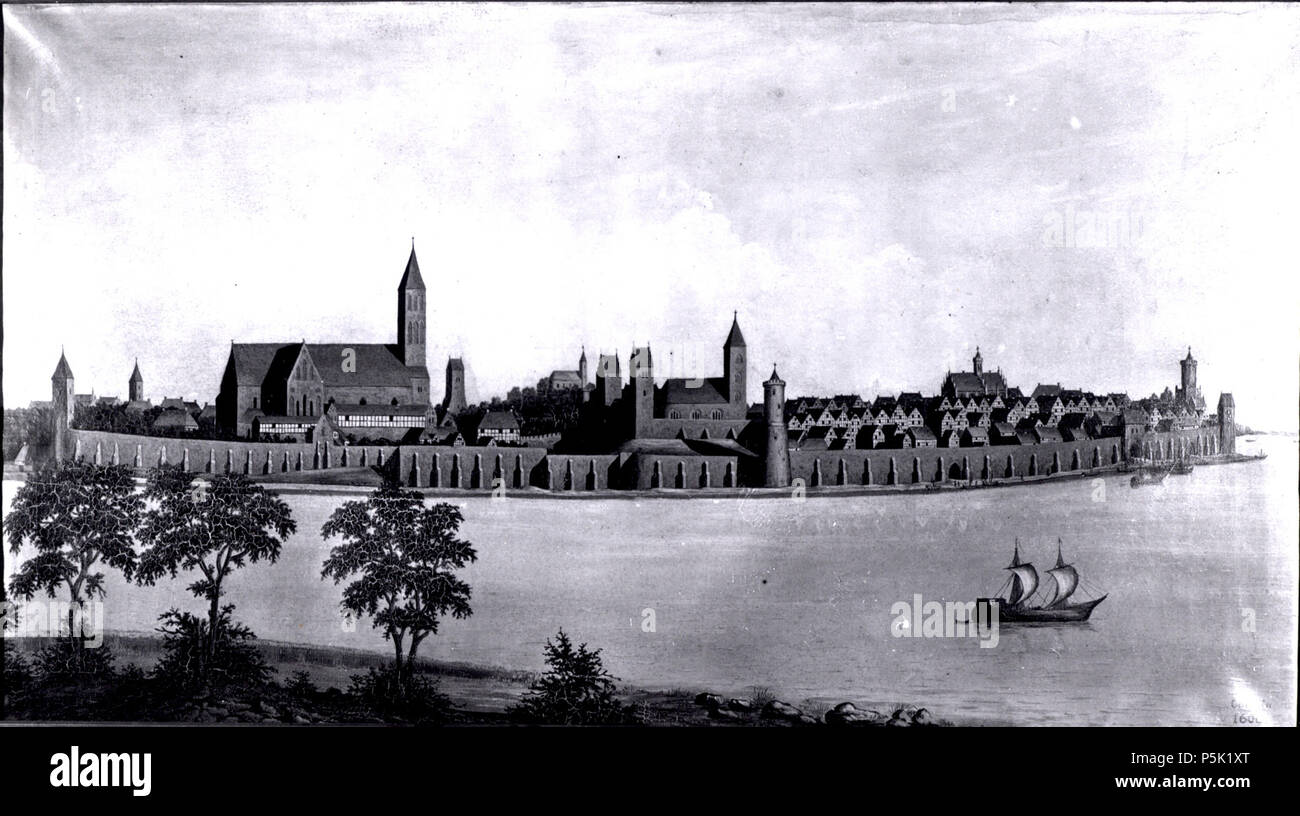 N/A. Polski: Cammin in Pommern - Rekonstrukcja panoramy miastaz ok ...
