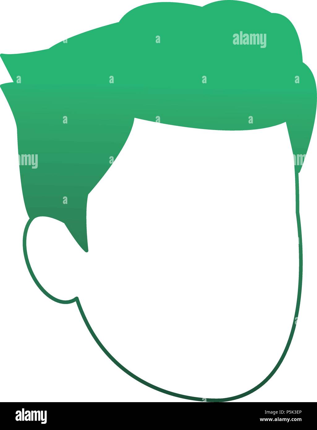 Young man faceless green lines Stock Vector Image & Art - Alamy