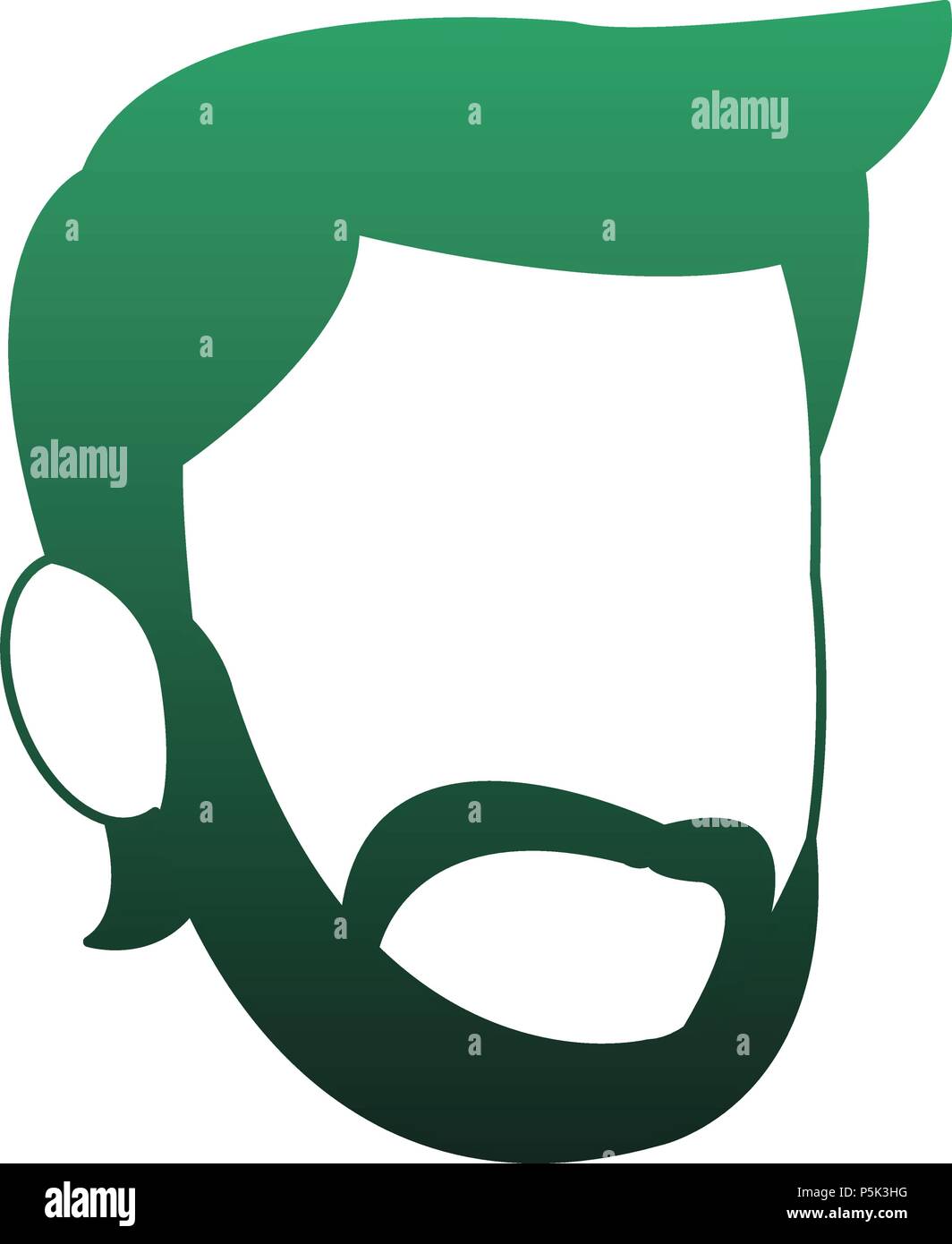 Young man faceless green lines Stock Vector Image & Art - Alamy