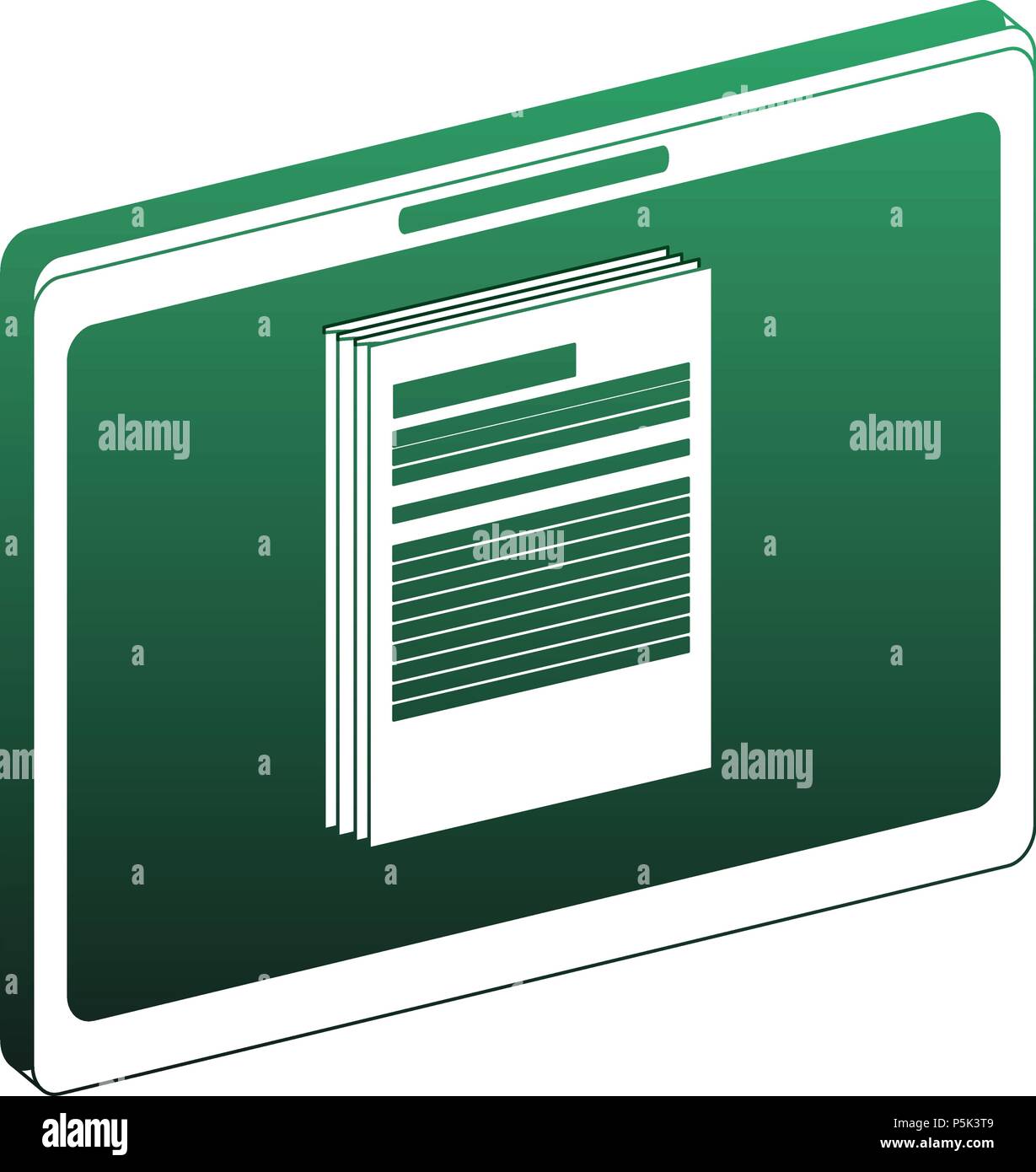 Tablet pc green screen in Stock Vector Images - Alamy