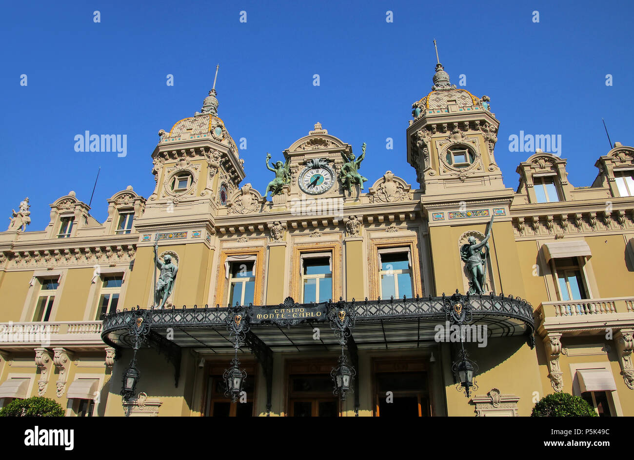 Main entrance of Monte Carlo Casino in Monaco. Monte Carlo Casino is a ...