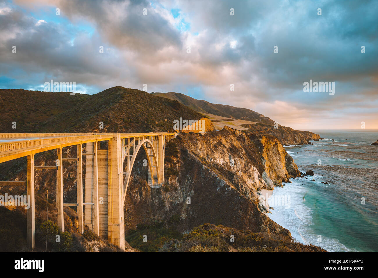 Golden highway hi-res stock photography and images - Alamy