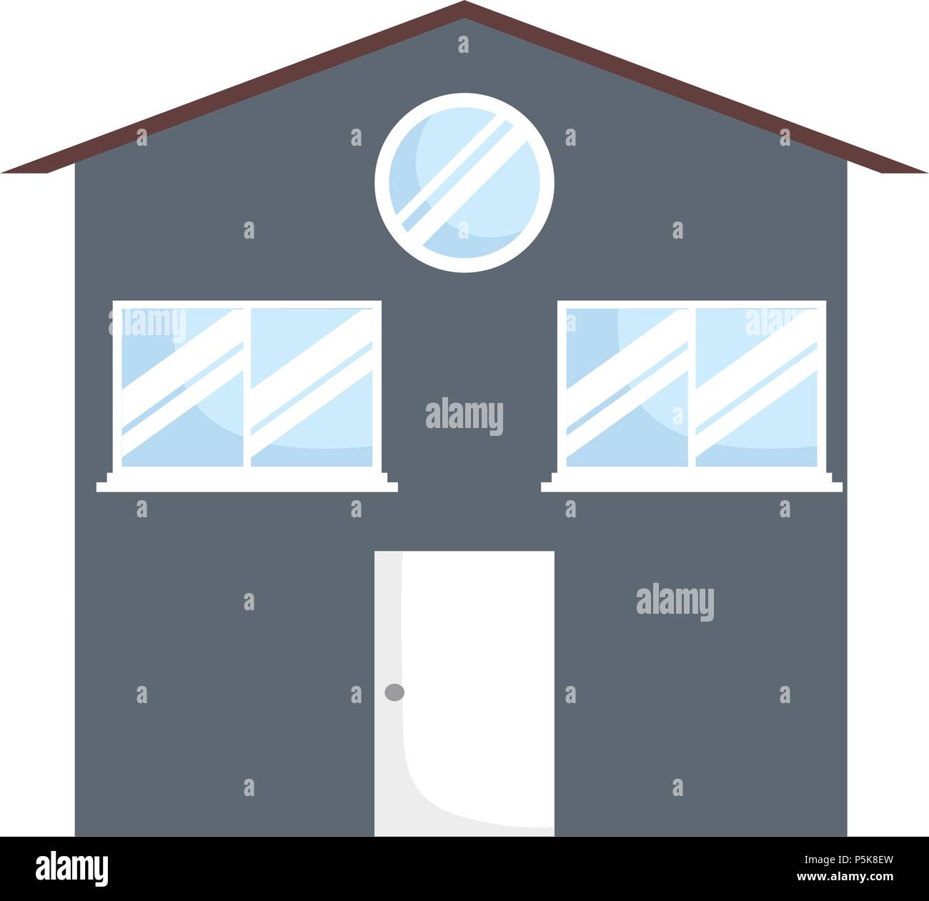 modern house icon over white background, vector illustration Stock ...