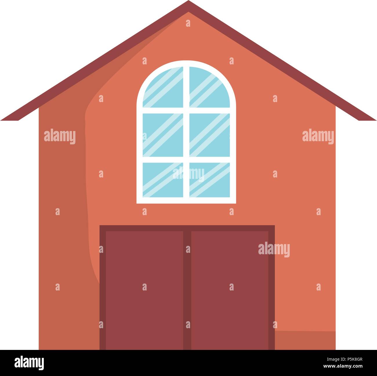 traditional house icon over white background, colorful design. vector ...