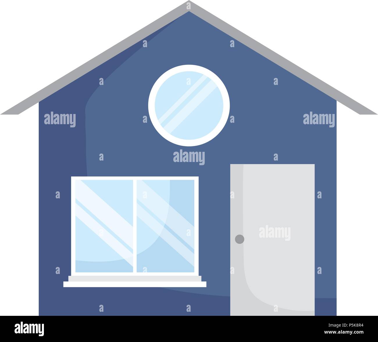 traditional house icon over white background, colorful design. vector ...