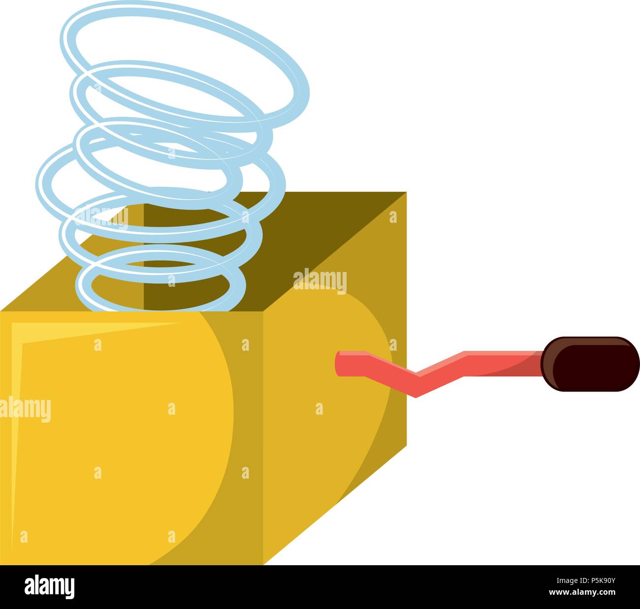 Joke box over white background, vector illustration Stock Vector Image ...