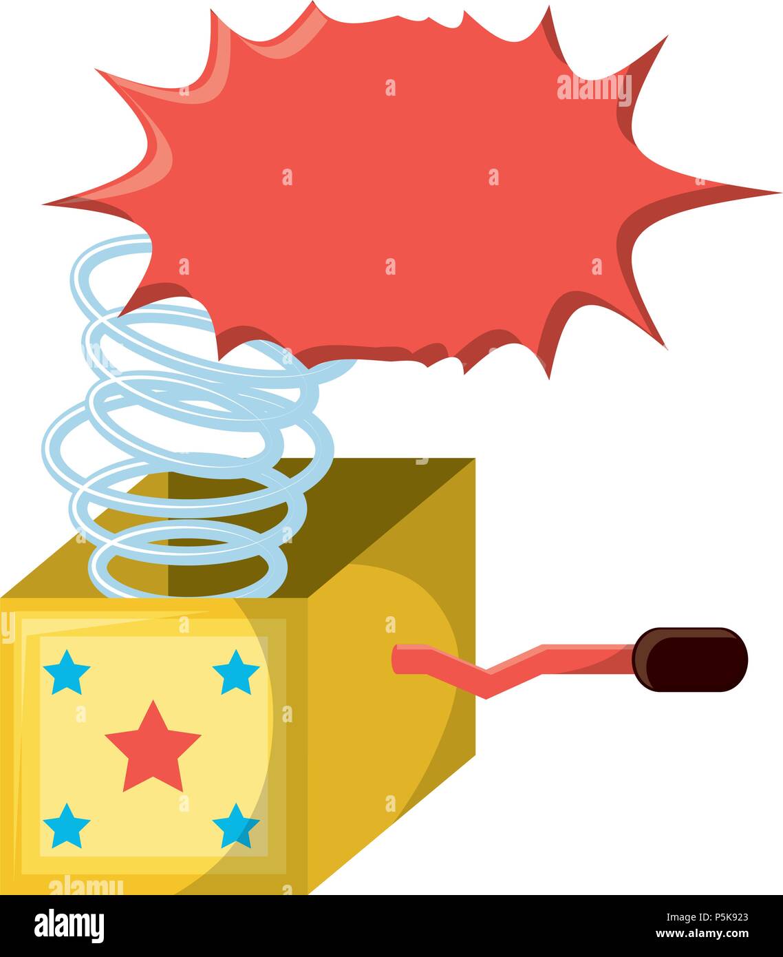 Joke box over white background, colorful design. vector illustration ...