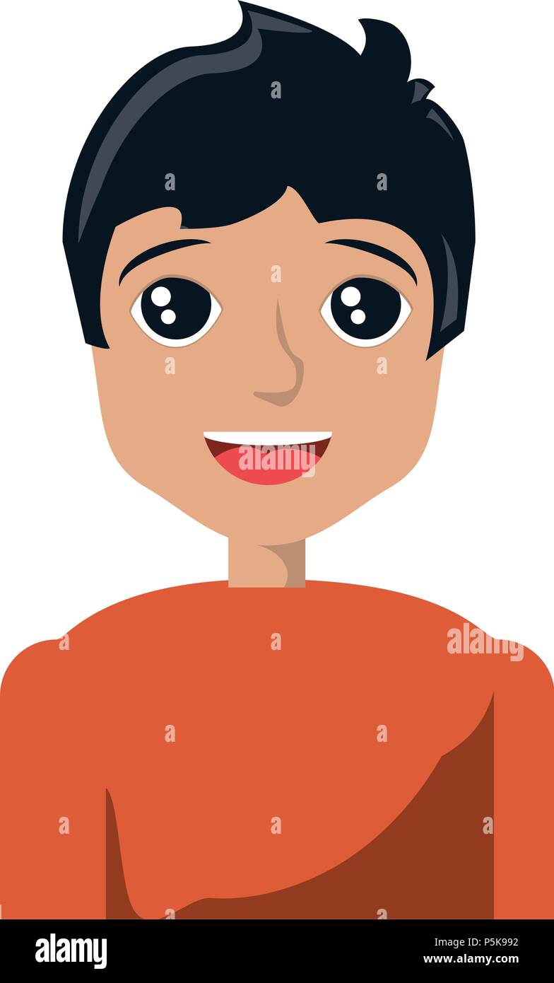 Cartoon man icon over white background, vector illustration Stock ...