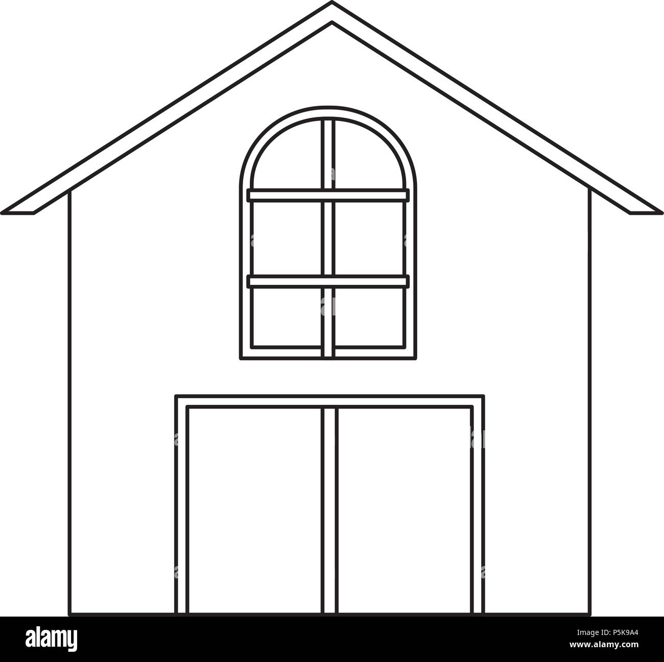 traditional house icon over white background, vector illustration Stock ...