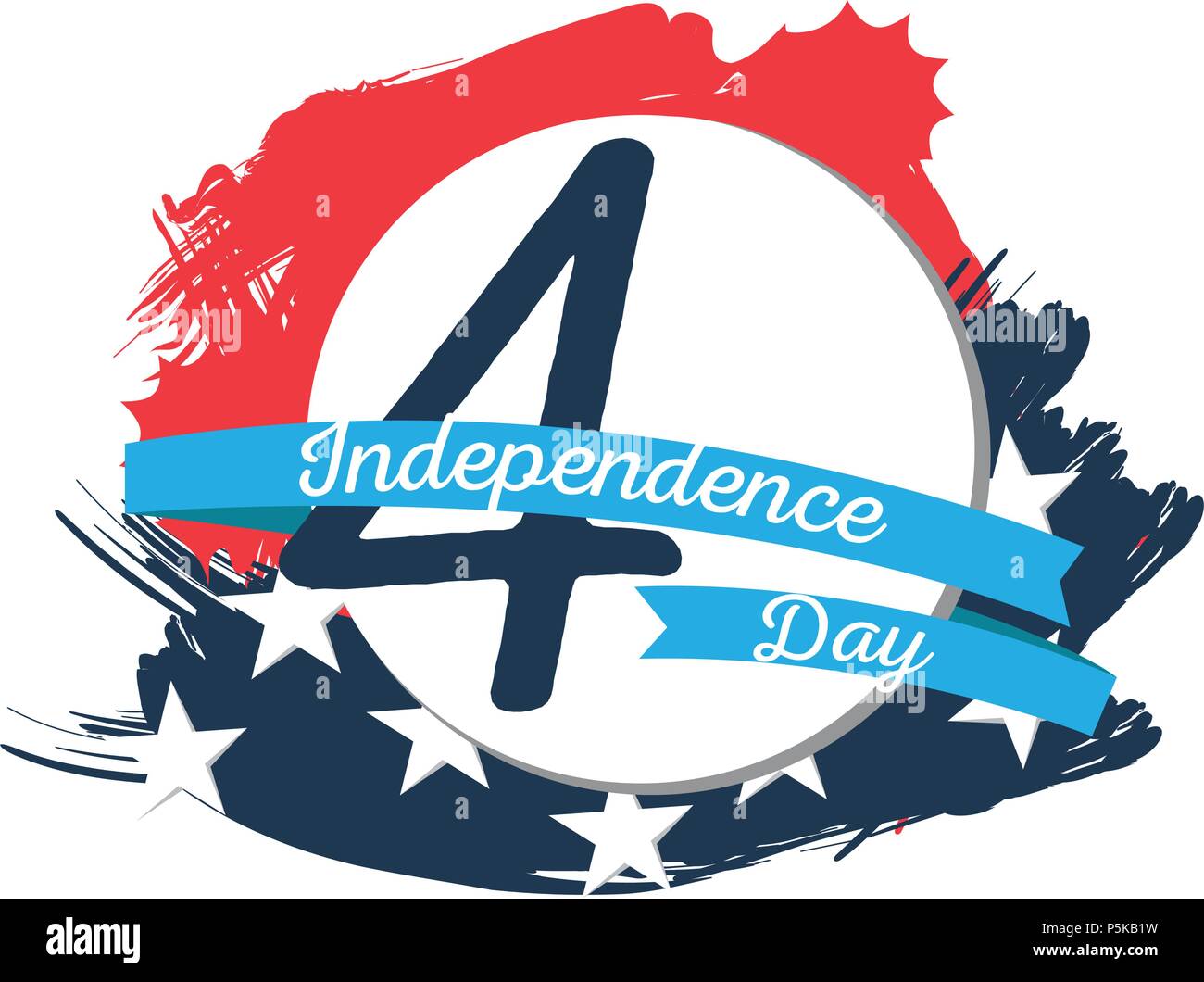 Isolated American independence day emblem Stock Vector Image & Art - Alamy