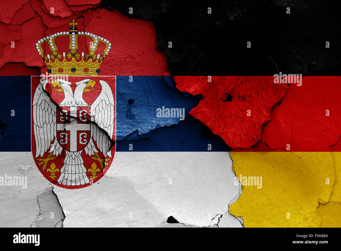 flags of Serbia and Germany Stock Photo - Alamy