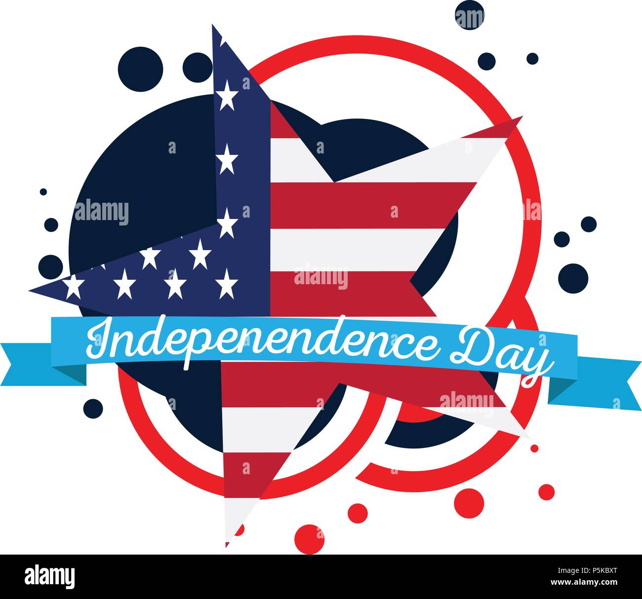 Isolated American independence day emblem Stock Vector Image & Art - Alamy