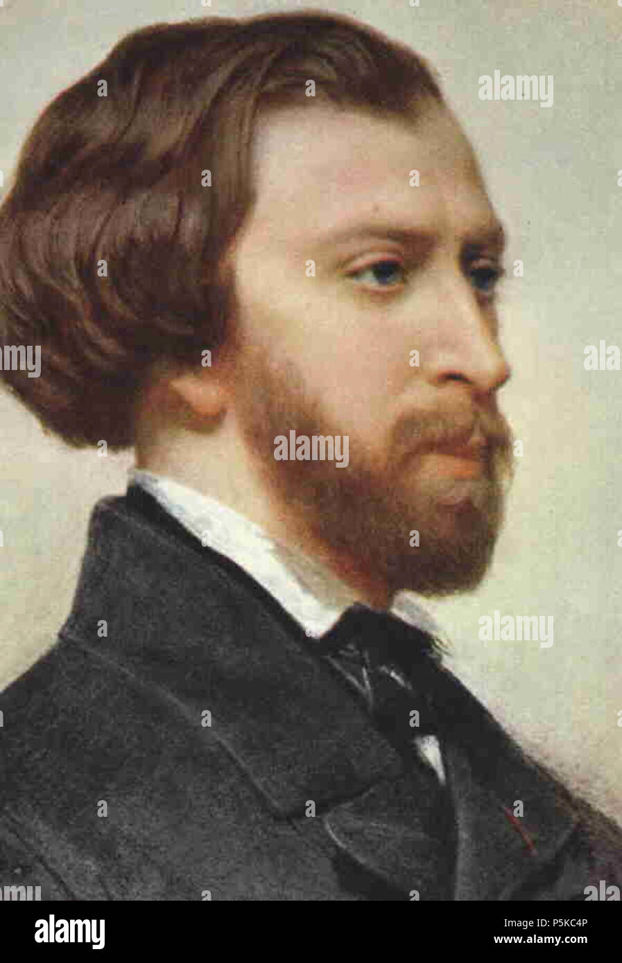 N/A. Français : Version recadrée, d'un portrait d'Alfred de Musset par ...