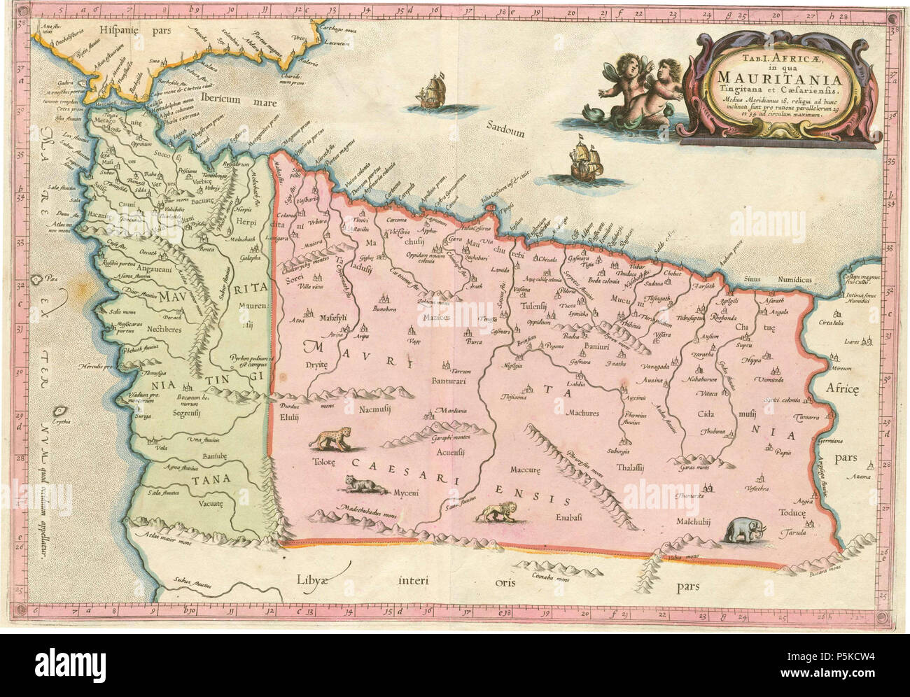 Gerardus mercator map algeria hi-res stock photography and images - Alamy