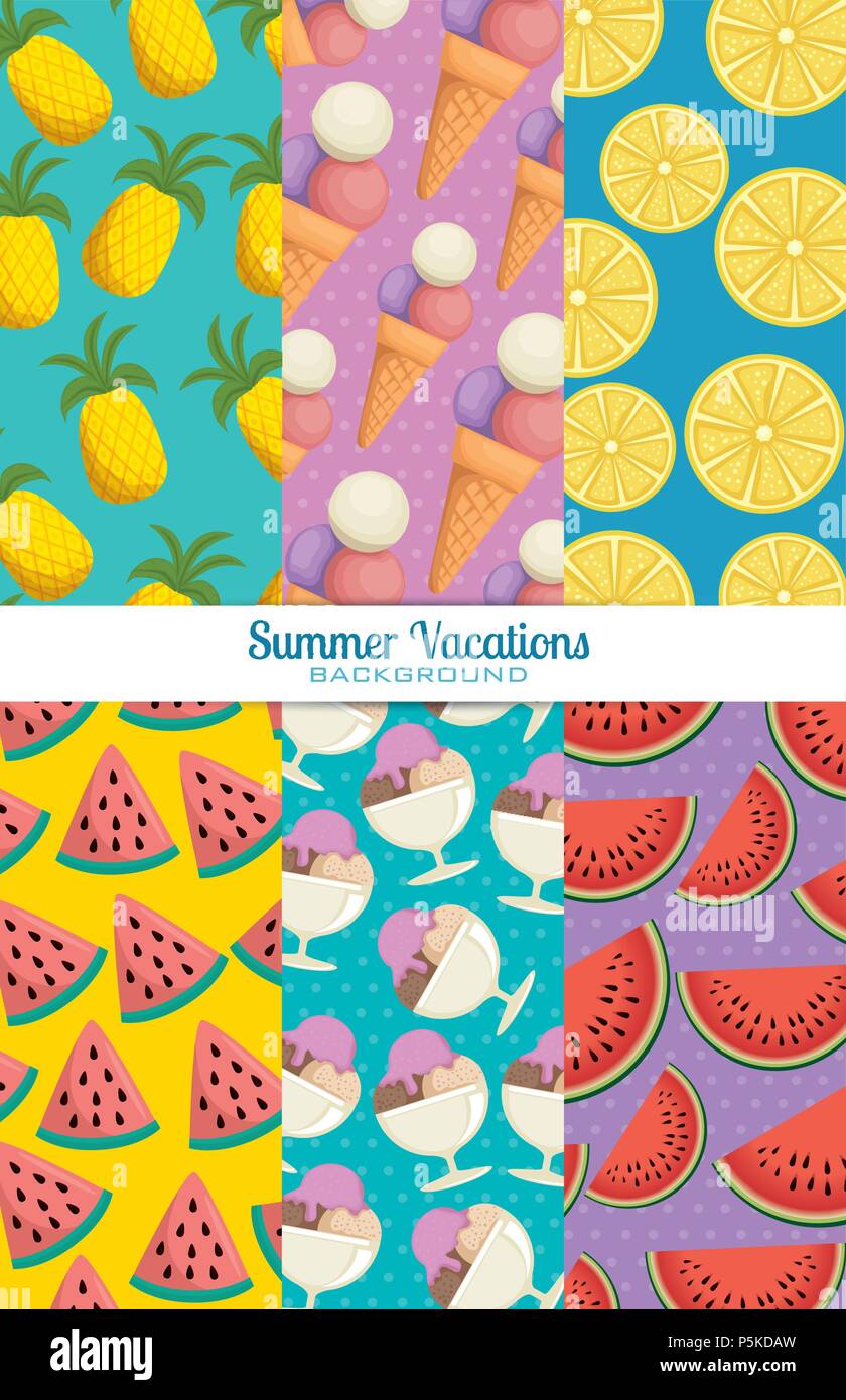 Set piece patterns background Stock Vector Images - Alamy