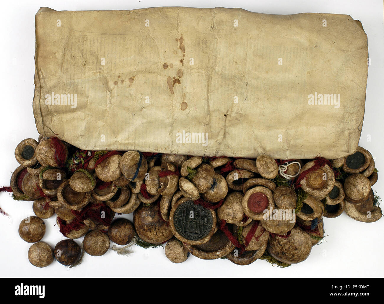 68 AGAD Traktat pokojowy polsko krzyzacki 1435 5 Stock Photo - Alamy