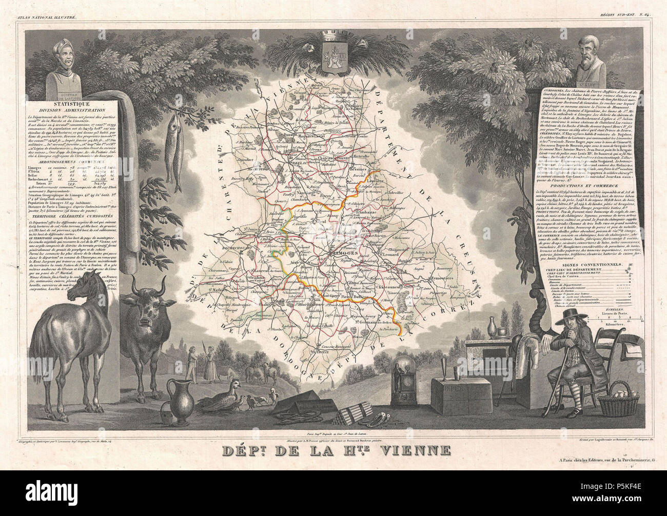 Map of vienne hi-res stock photography and images - Alamy