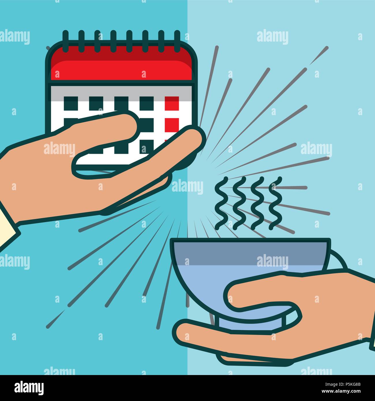 Workplace office supplies notepad Stock Vector Images - Alamy