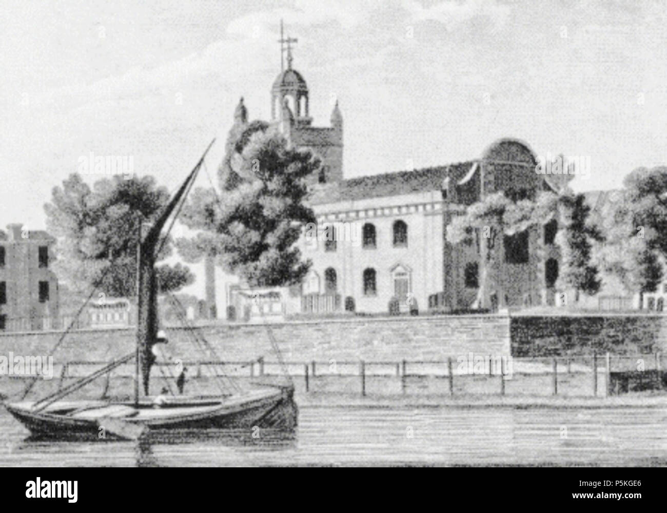 N/A. English: All Saints Church Isleworth, early nineteenth century ...