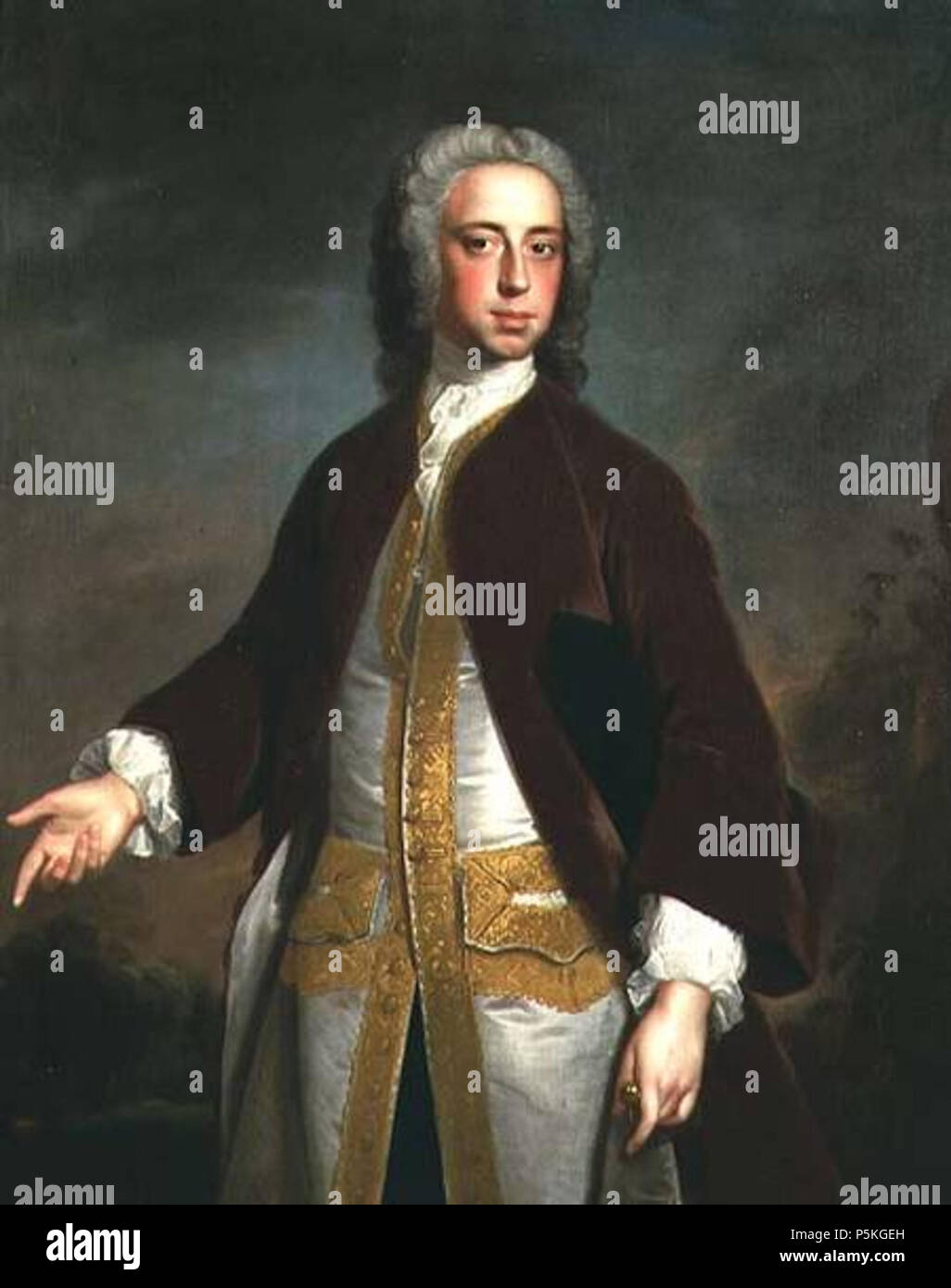 85 Allan Ramsey, portrait of Lord Sherard Manners Stock Photo - Alamy