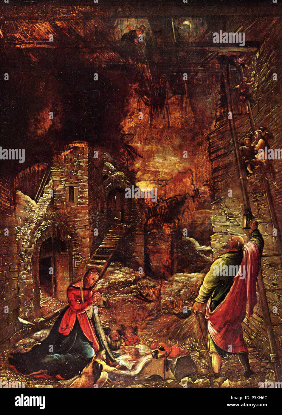 Nativity 1507. N/A 88 Altdorfer, Albrecht - Die Geburt Christi Stock ...