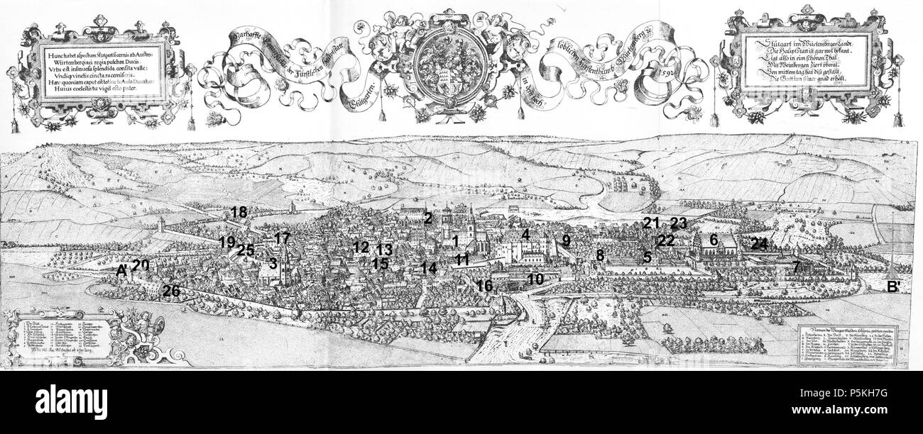 Stuttgart maps hi-res stock photography and images - Alamy