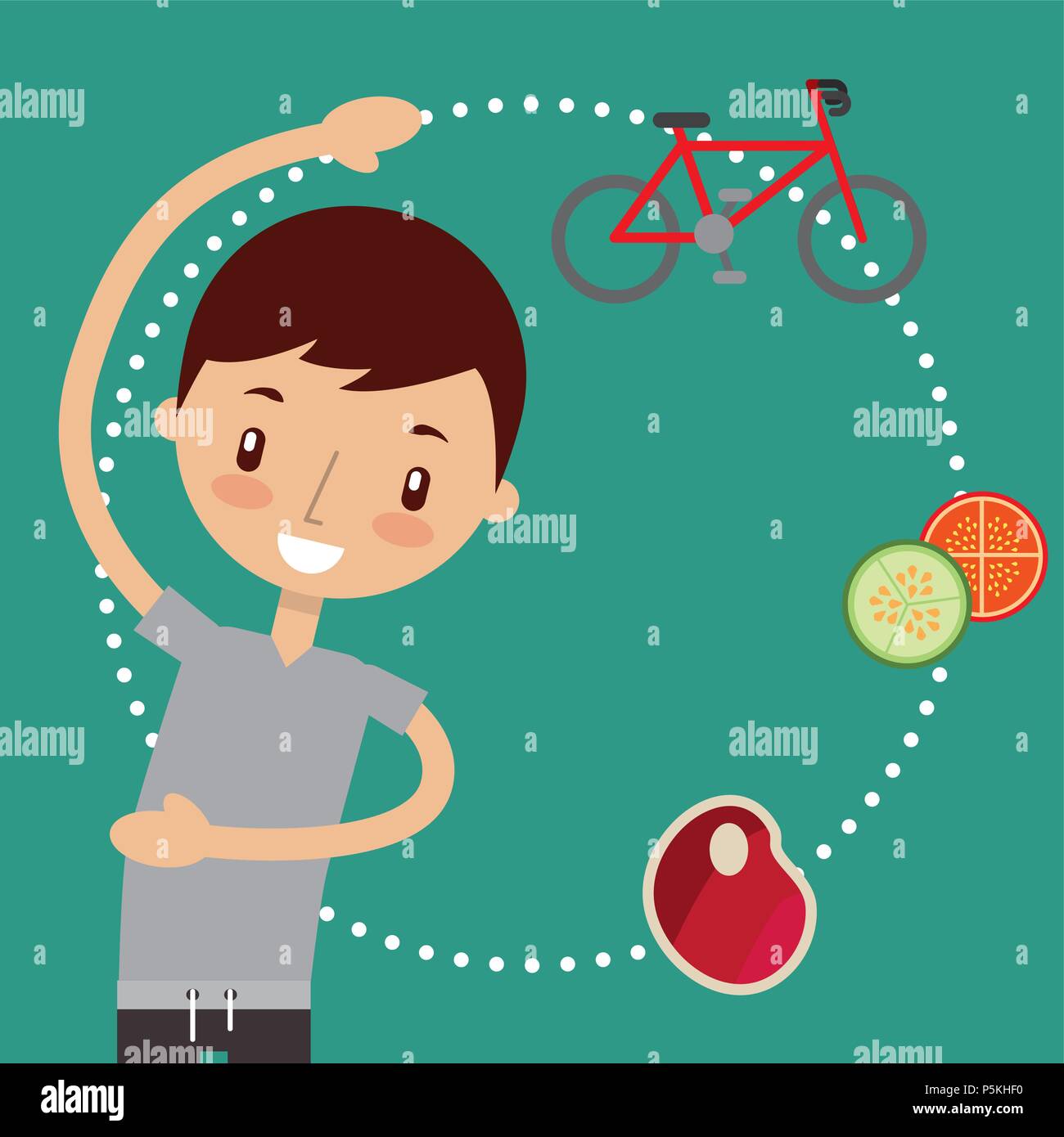 boy and girl healthy good habits Stock Vector Image & Art - Alamy