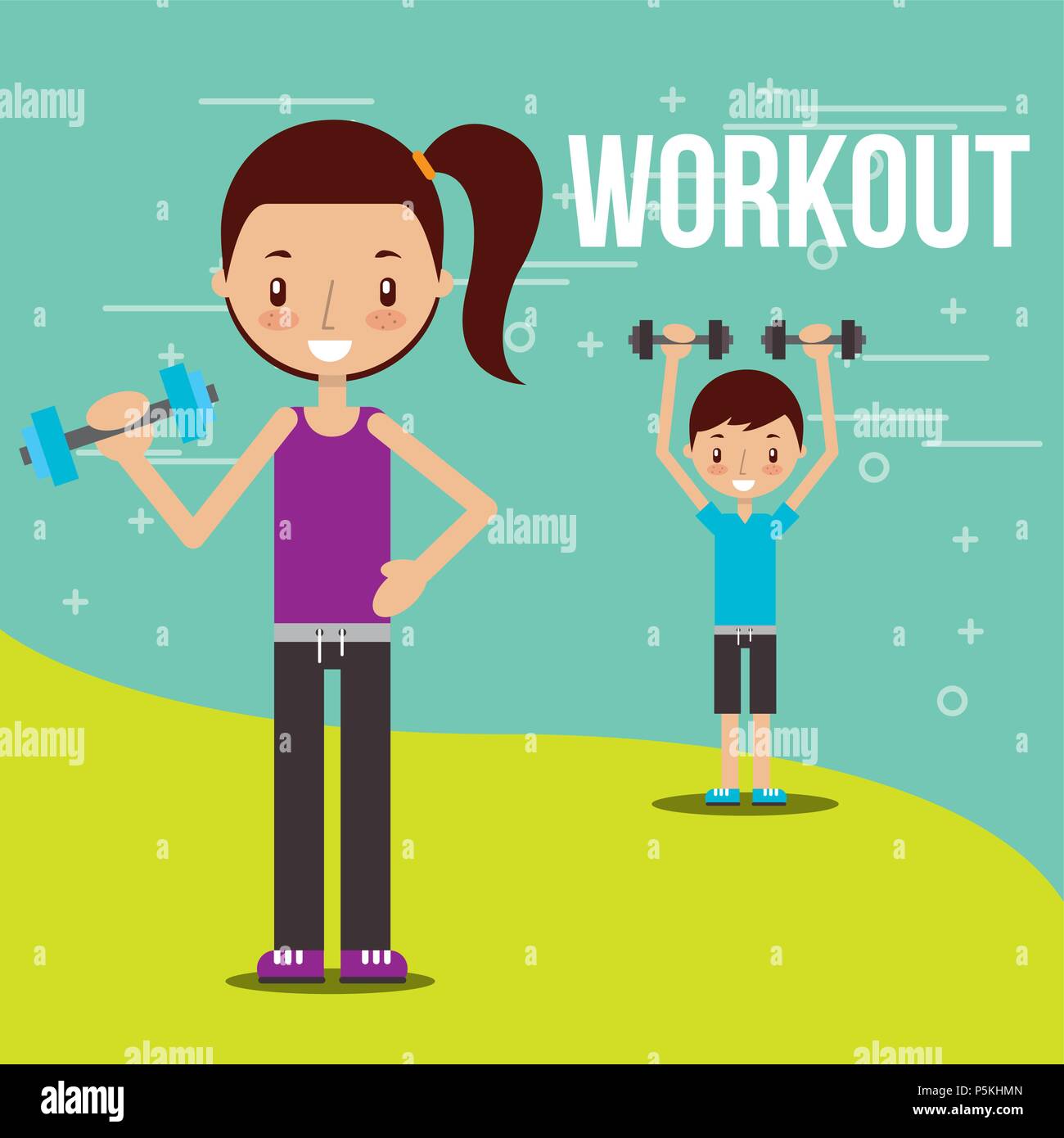 Train training together Stock Vector Images - Alamy