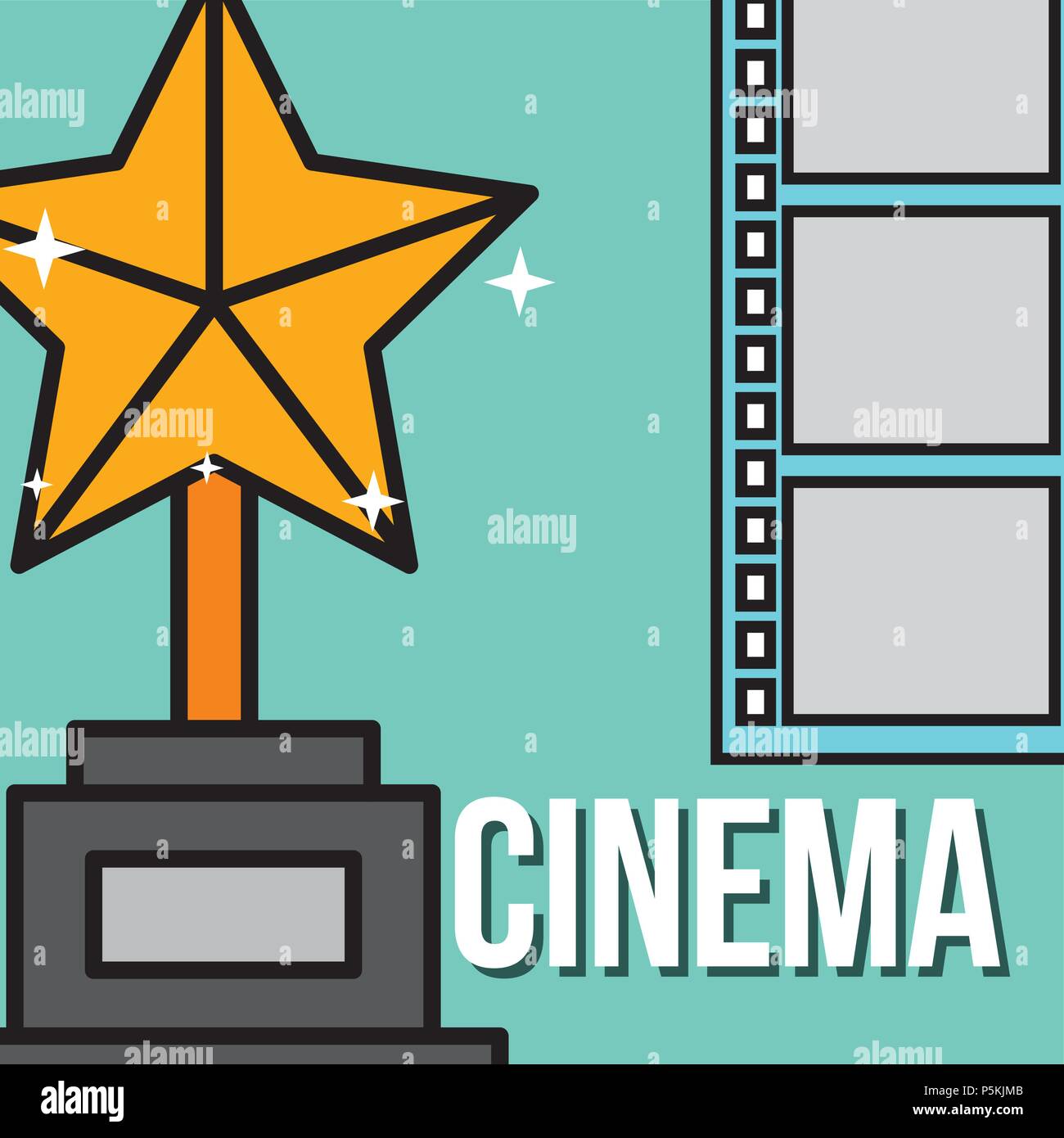 Film award statue Stock Vector Images - Alamy