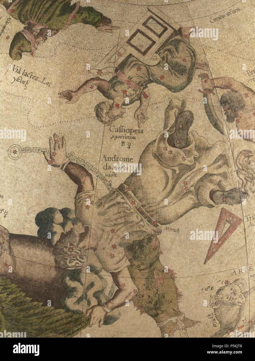 N/A. Andromeda et Cassiopeia constellations from the Mercator celestial ...