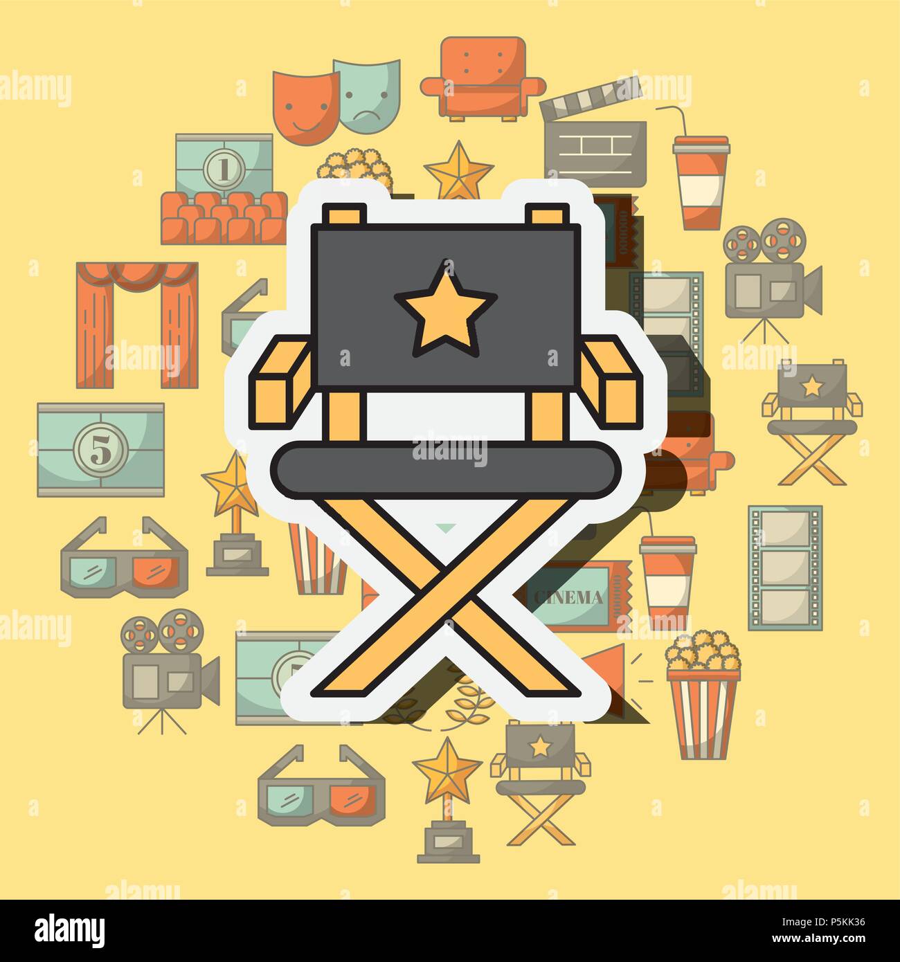 Film script studio Stock Vector Images - Alamy