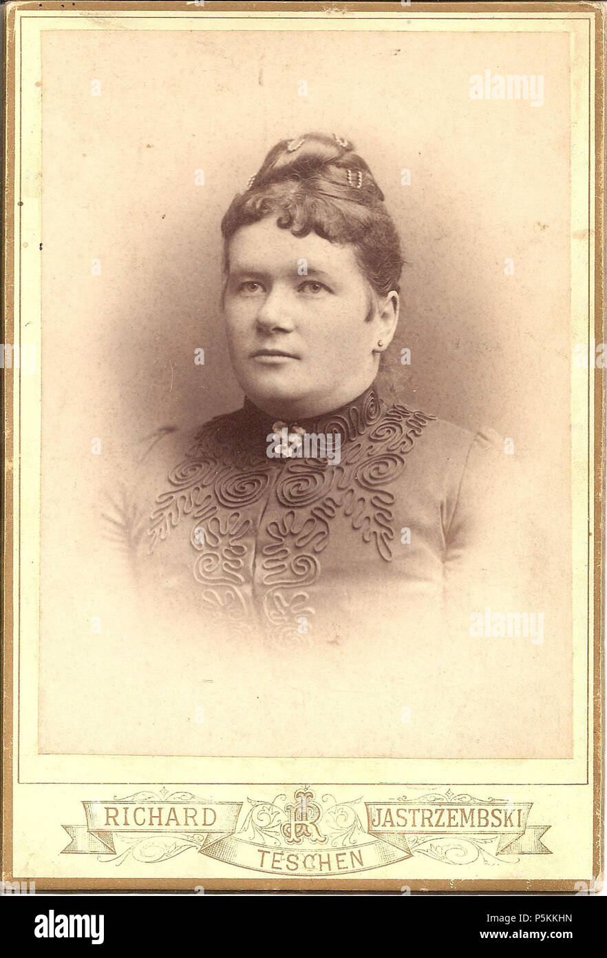 N/A. English: 'Anna Matter with Hair-clips', mother of Alicja Matter ...