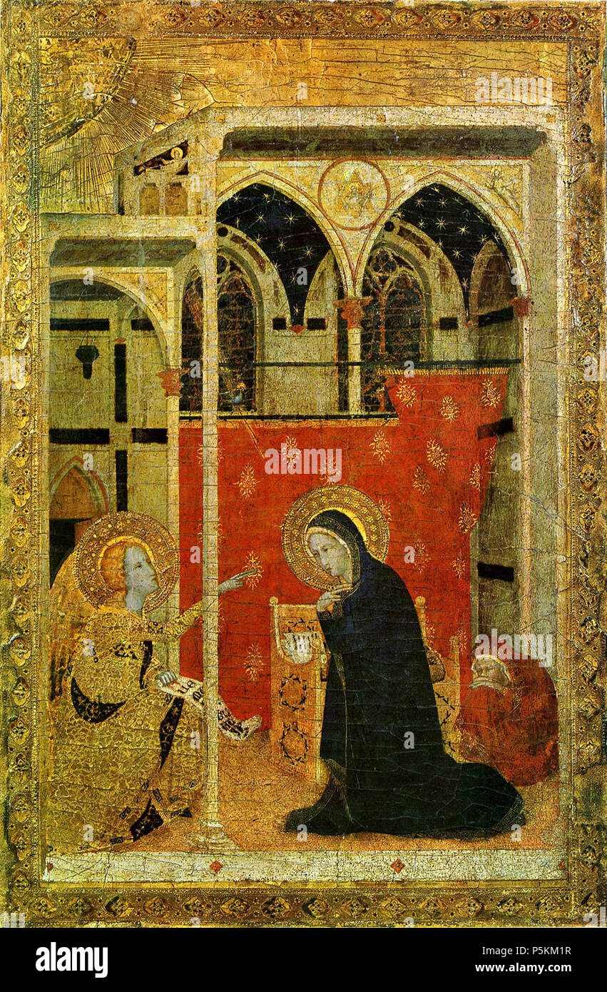 N/A. : 7 the-annunciation- - .14. , . 14th century. Anonymous 106 Annunciation by anonim (14 c ...