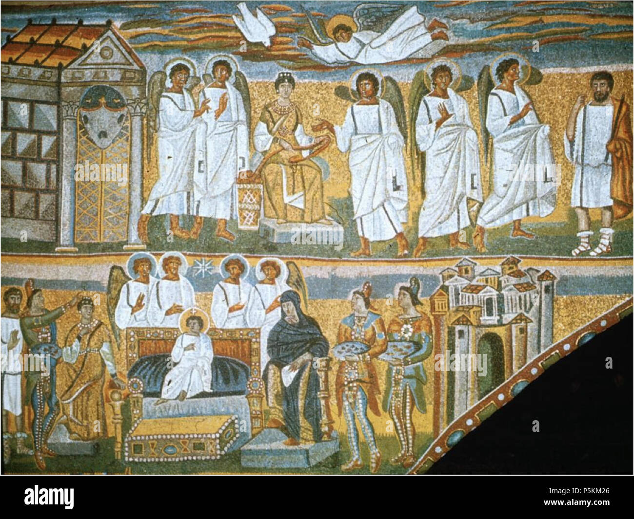 106 Annunciation on the triumphal arch of santa maria maggiore in rome ...