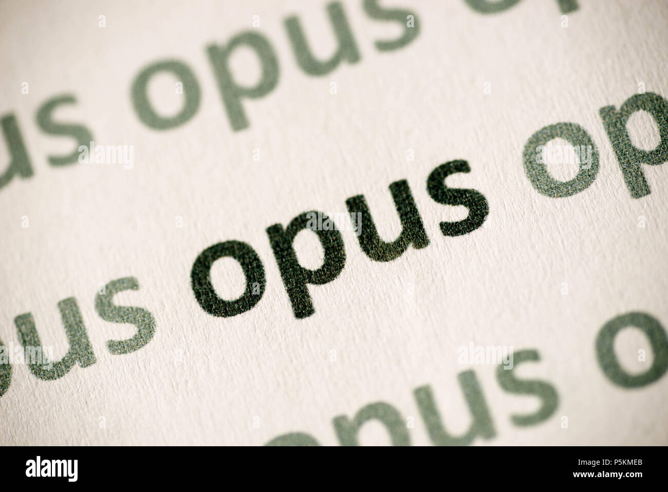 Opus Page High Resolution Stock Photography and Images - Alamy