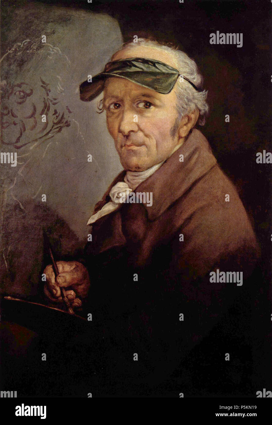 Self portrait with eye shade hi-res stock photography and images - Alamy