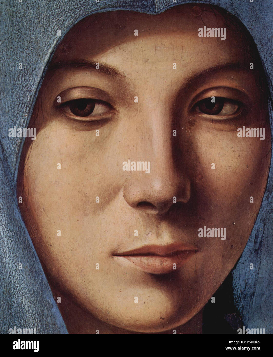 Deutsch: Maria der Verkündigung, Detail: Gesicht der Maria 1475. N/A ...