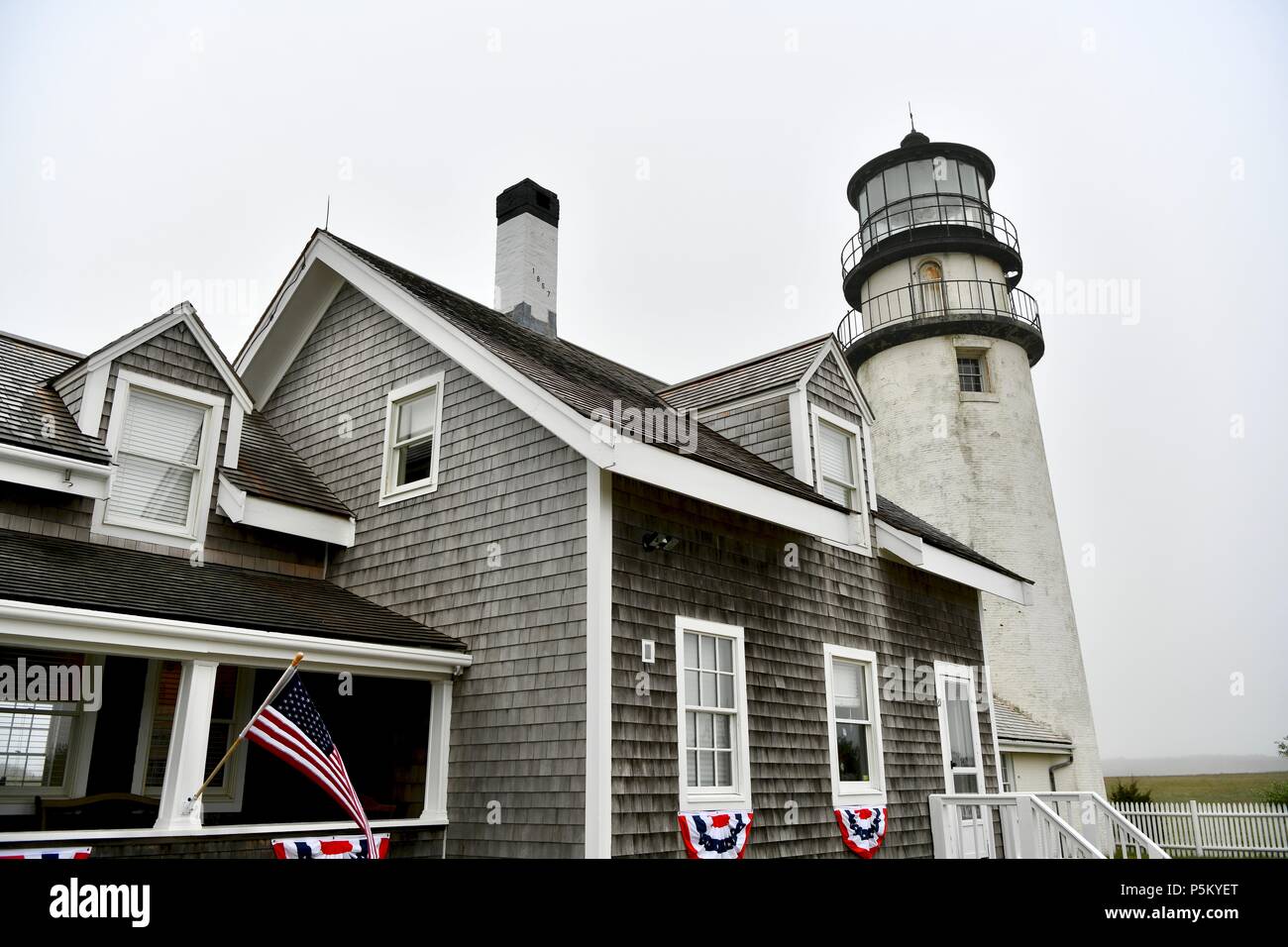 Highland Light, also know as Cape Cod Lighthouse in North Truro ...