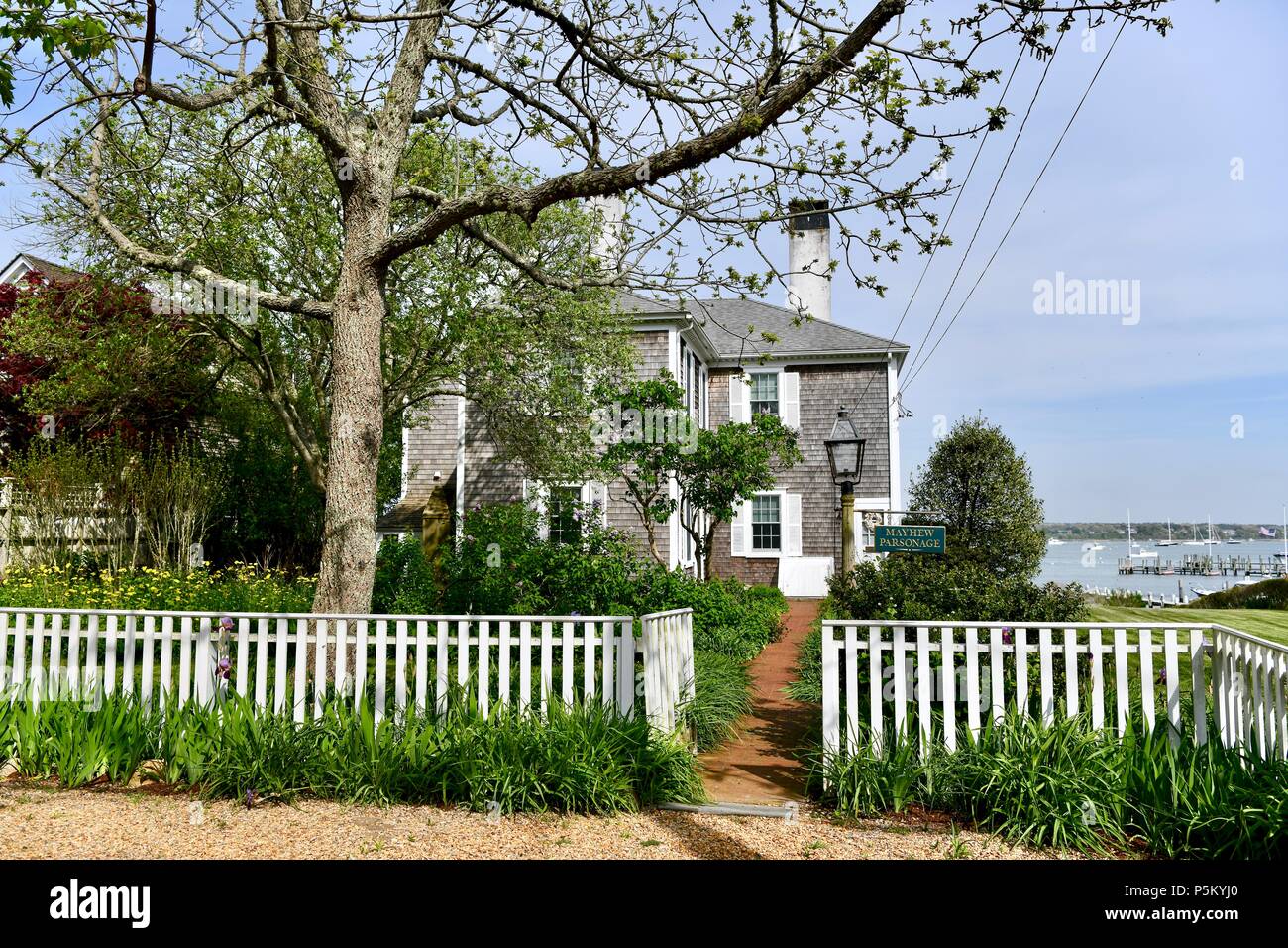 Martha's Vineyard Cape Cod style home exterior Stock Photo - Alamy