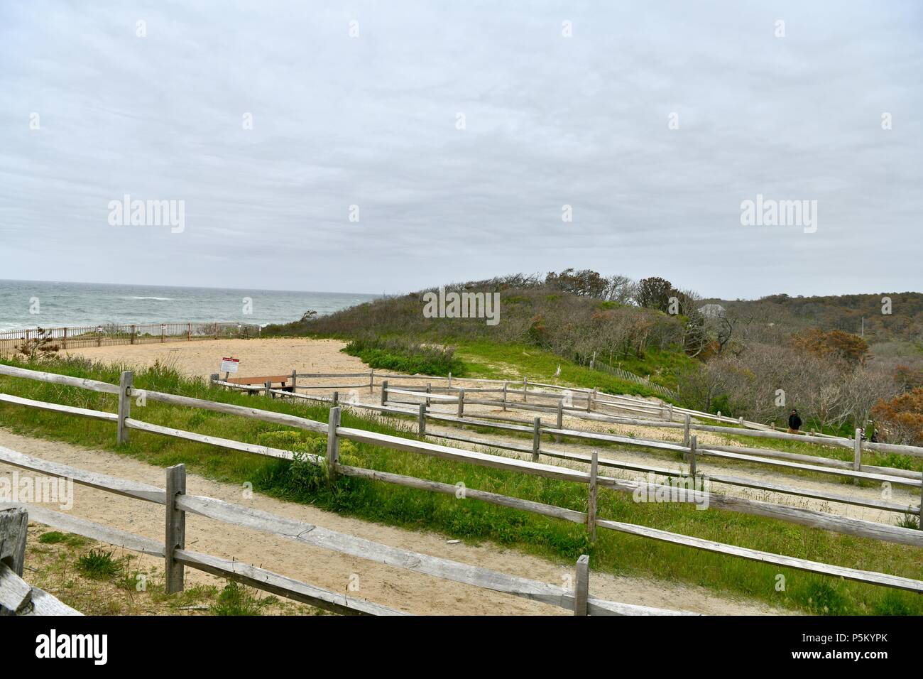 The Cape Cod National seashore viewed from Nauset Beach, Massachusetts ...